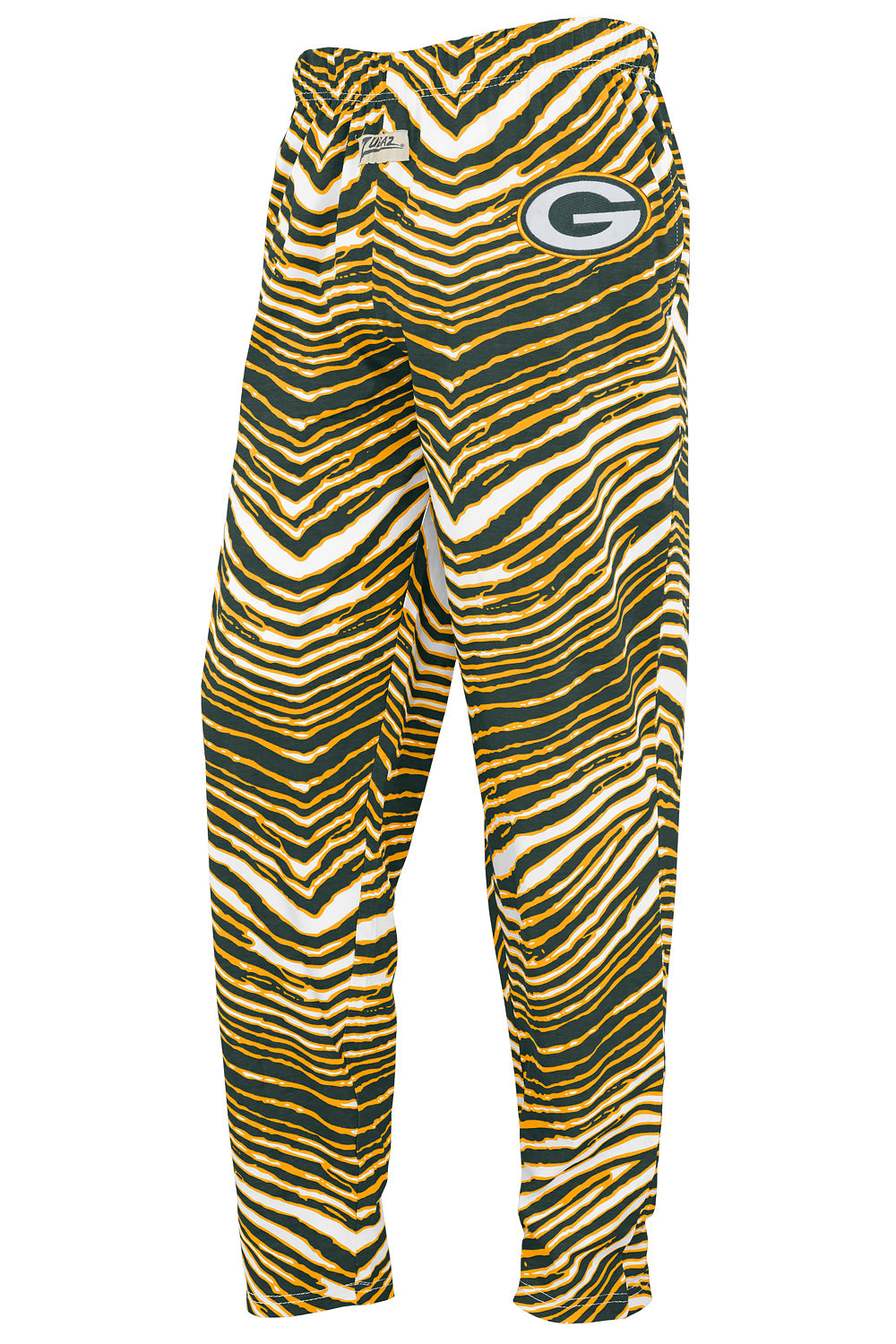 Zubaz NFL UNISEX Z88 Kids Zebra 3C Embroidered Pant, GREEN BAY PACKERS