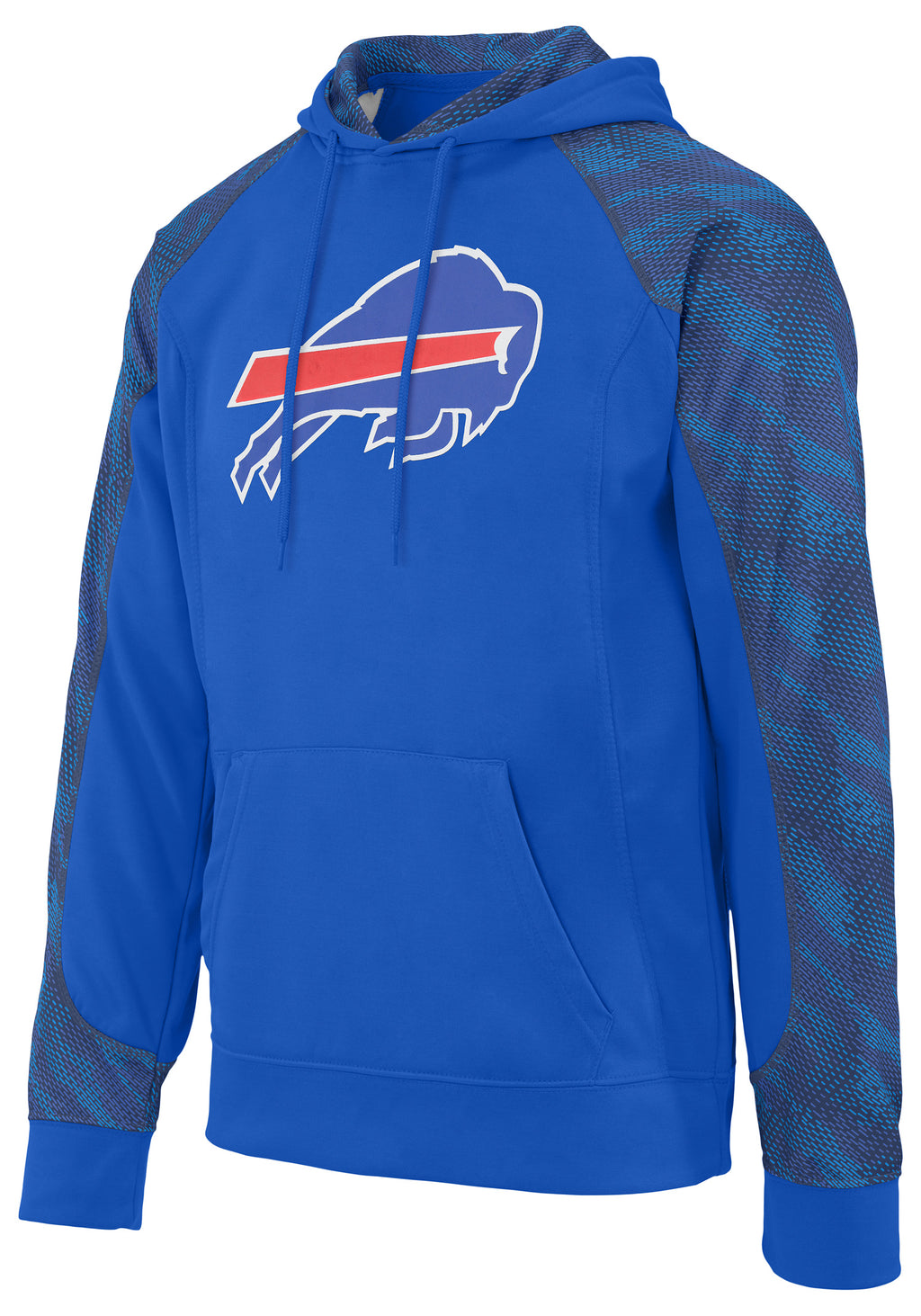Zubaz NFL Men's Elevated Logo Viper Hoodie Buffalo Bills