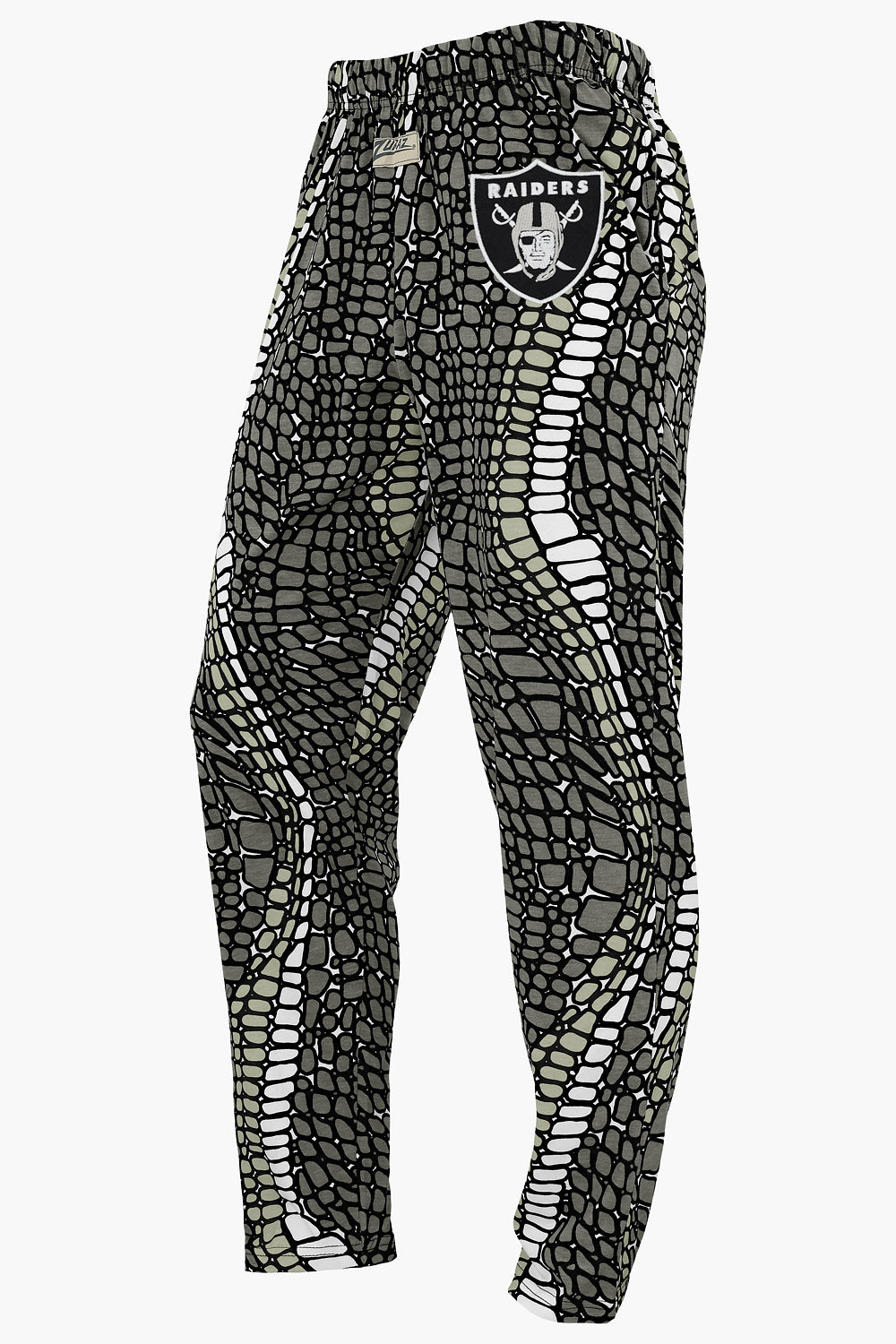Zubaz NFL Adult Unisex Z88 Embroidered Gator 3 Color Pants, Las Vegas
