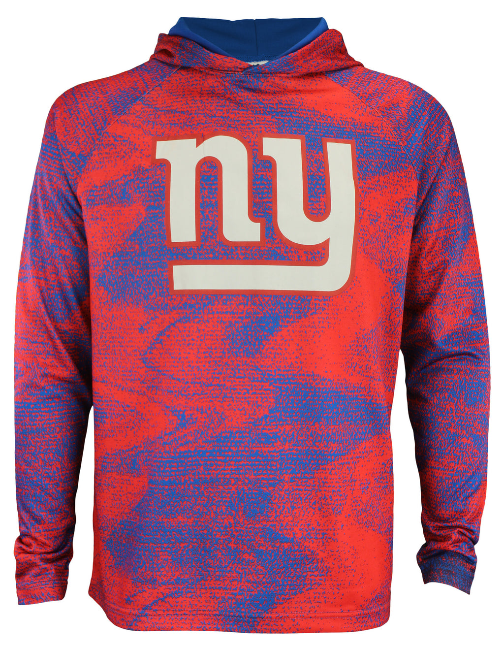 Zubaz NFL New York Giants Men's Static Body Lightweight French Terry H