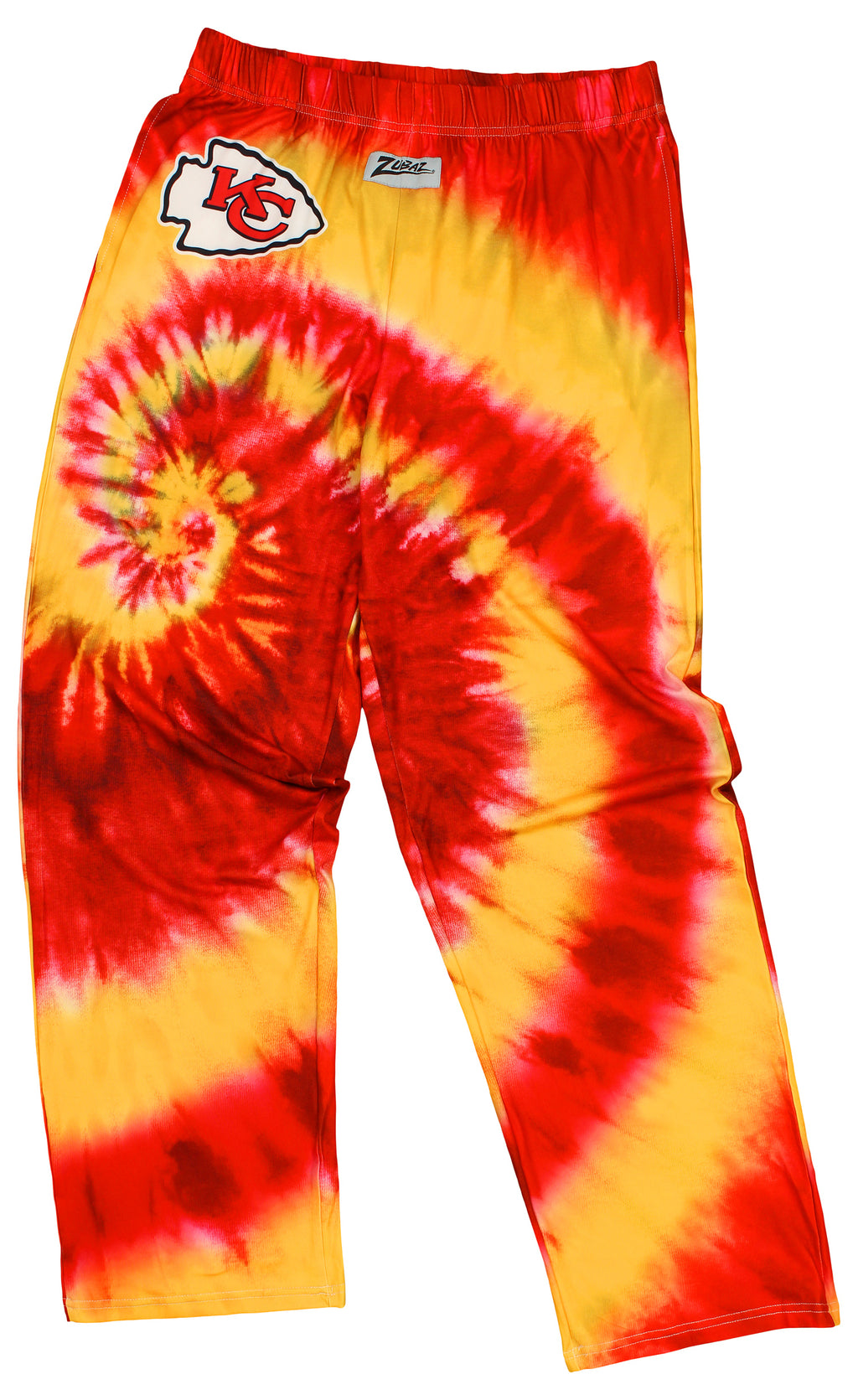 Zubaz Kansas City Chiefs NFL Men's Tie Dye Team Colors Lounge Pants, R