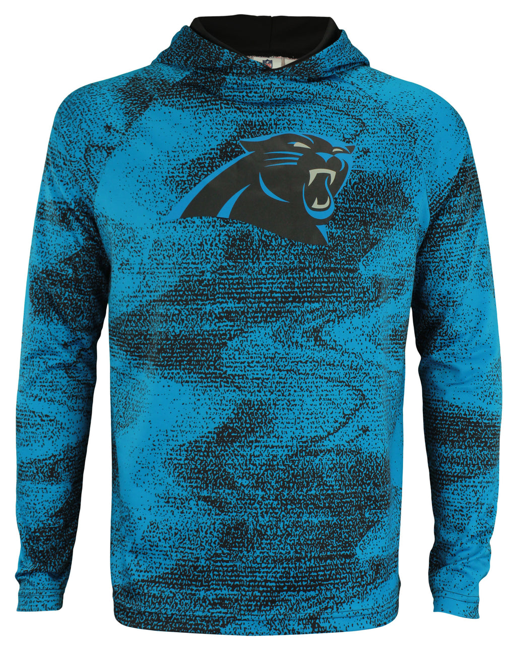Zubaz NFL Carolina Panthers Men's Static Body Lightweight French Terry