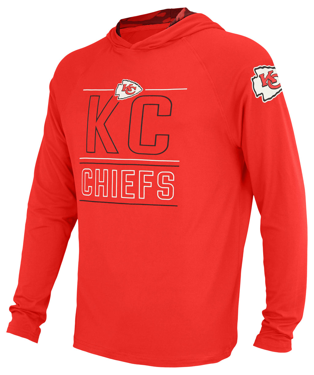 Zubaz NFL Men's Kansas City Chiefs Team Color Active Hoodie With Camo